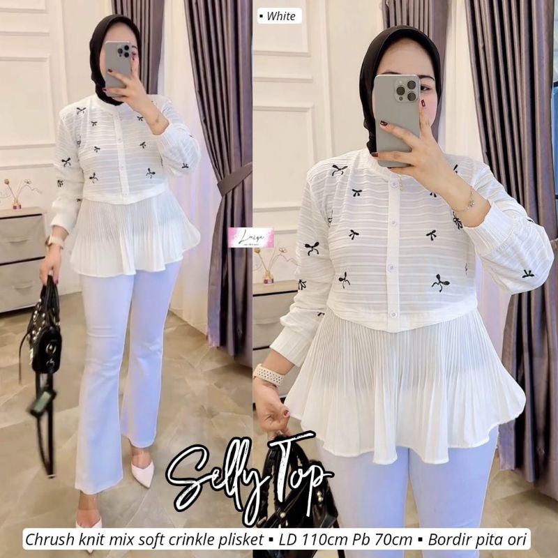 Jual Baju Blouse Wanita Kekinian Selly Blouse By Laiqa | Shopee Indonesia