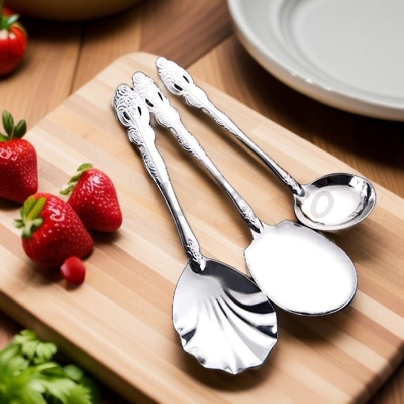 Jual Sendok Stainless Sayur-Lauk Prasmanan Serbaguna 3 Varian Berbeda ...