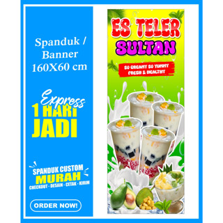 Jual BANNER / SPANDUK ES TELER SULTAN VIRAL 60 X 160 / Banner ES TELER ...