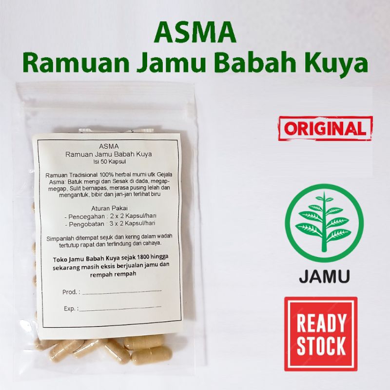 Jual ASMA Ramuan Jamu Toko Babah Kuya original mengi megap megap sulit ...