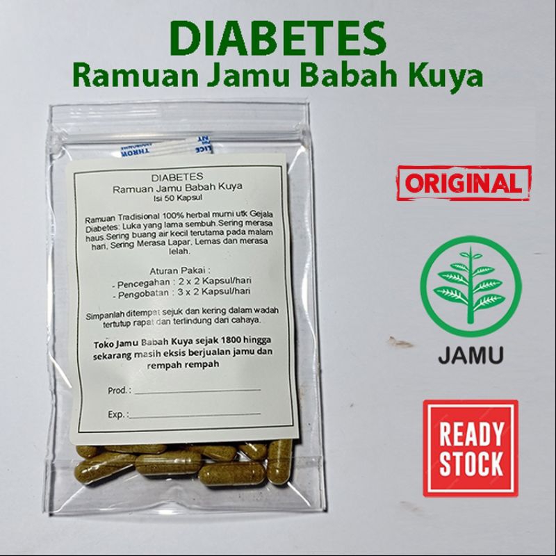 Jual Diabetes Ramuan Jamu Toko Babah Kuya kencing manis penurun kadar ...