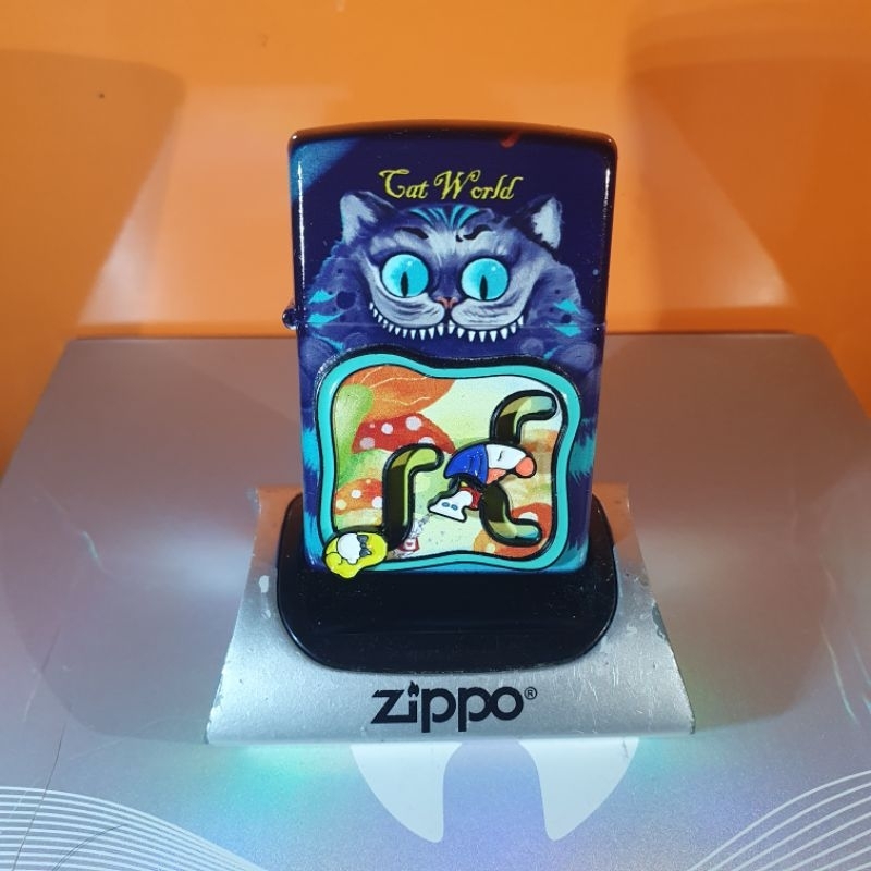 Jual Korek Zippo Original Cat World Design | Shopee Indonesia