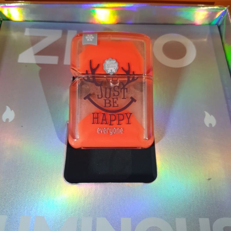 Jual Zippo Luminouse Smile Orange | Shopee Indonesia