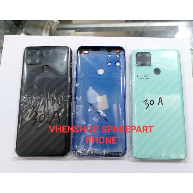 Jual backdoor back casing back cover Realme Narzo 30A original tutup casing belakang | Shopee ...