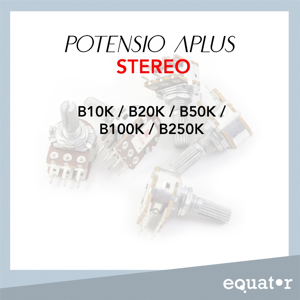 Jual Potensio STEREO B10K / B20K / B50K / B100K / B250K (6 kaki) | Shopee Indonesia