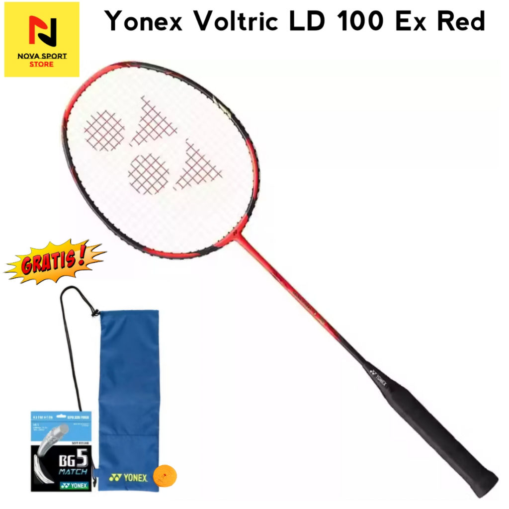 Jual Yonex Raket Badminton Voltric LD 100 Ex Red | Shopee Indonesia