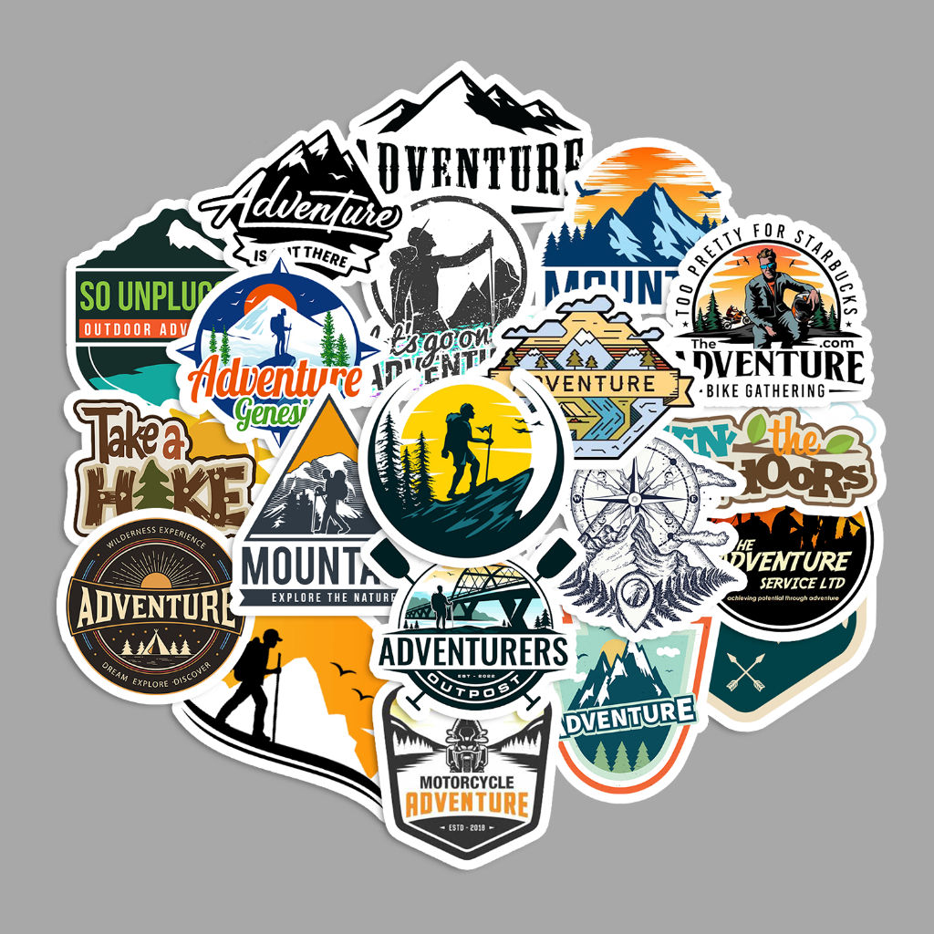 Jual STICKER PACK - ADVENTURE & CAMPING | STICKER KOPER STICKER TUMBLER ...