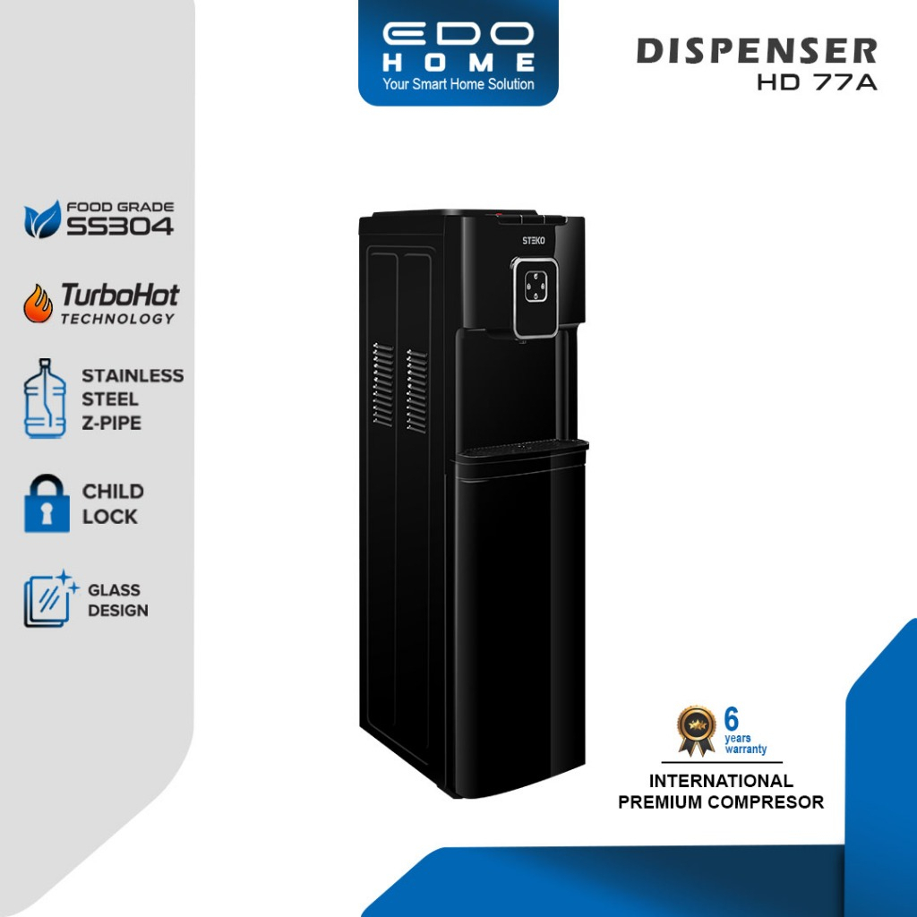 Jual DISPENSER STEKO HDC 77 A - DISPENSER GALON BAWAH COMPRESOR (BOTTOM LOADING) | Shopee Indonesia