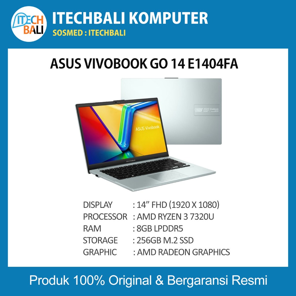 Jual NOTEBOOK ASUS E1404FA Garansi Resmi | Shopee Indonesia