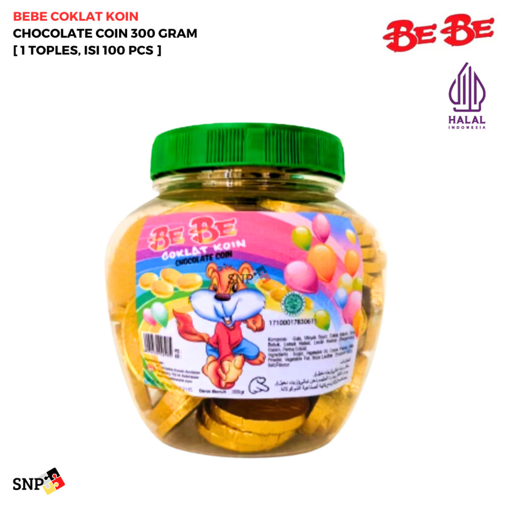 Jual BEBE CHOCOLATE COIN 300 GRAM [1 TOPLES, ISI 100 PCS] | Shopee ...