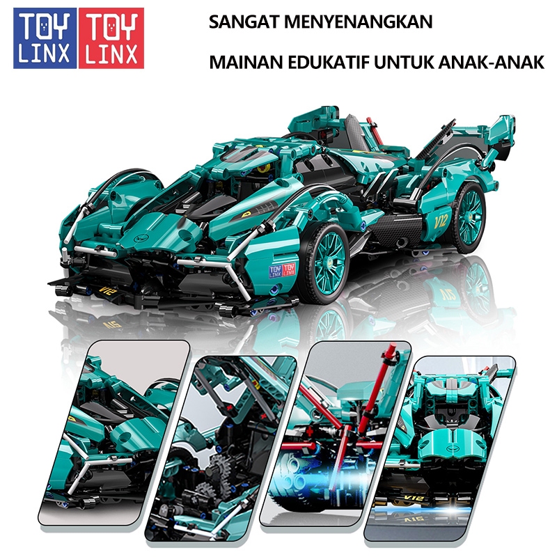 Jual TOY LINX 981 + pcs Blok Bangunan Mainan Balap | Shopee Indonesia