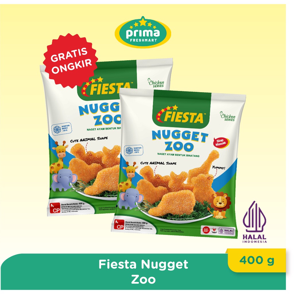Jual Paket Fiesta Nugget Zoo 400 Gr (2 Pcs) | Shopee Indonesia