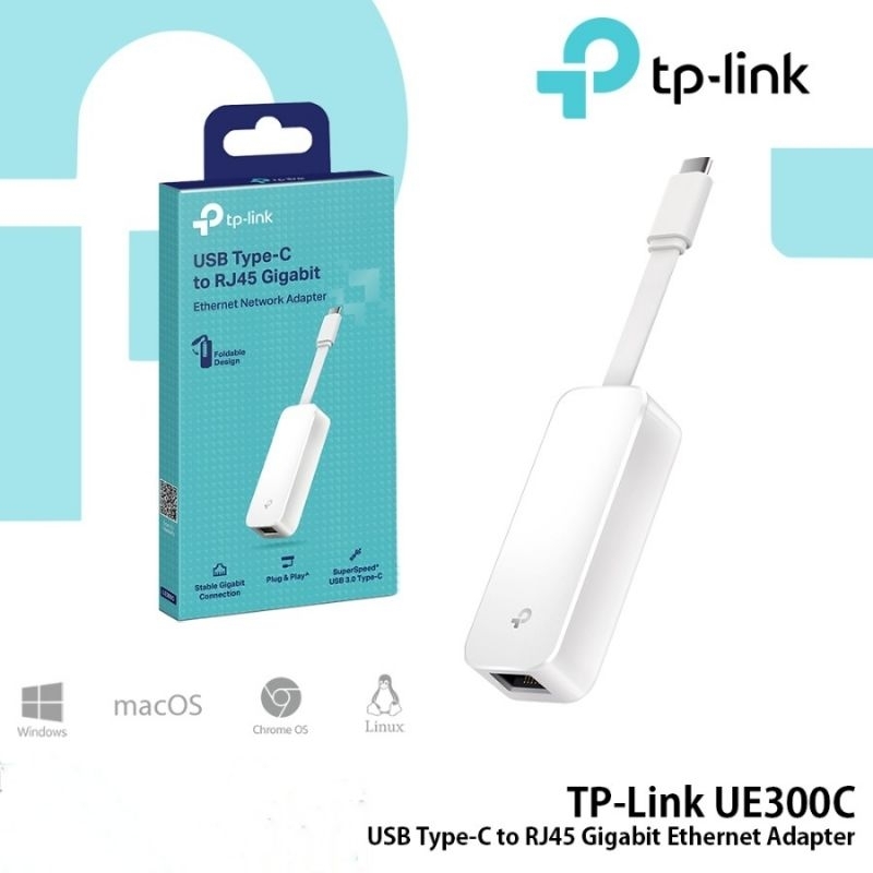 Jual TP-Link UE300C USB Type-C to RJ45 Gigabit Ethernet Network Adapter | Shopee Indonesia