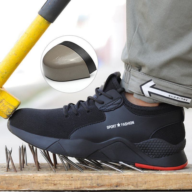 Jual Sepatu keselamatan baja bernafas laki-laki, sepatu keselamatan ...
