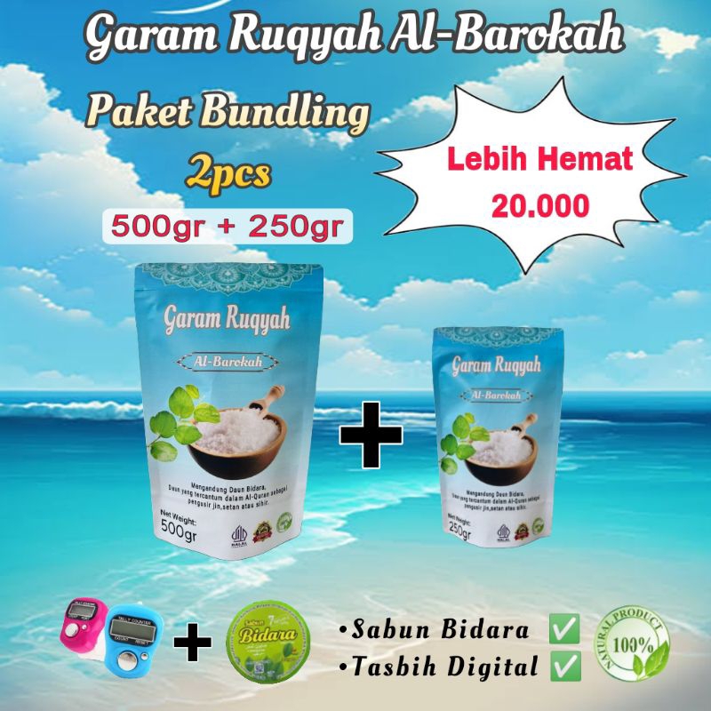 Jual Garam Ruqyah Original 500gr+250gr | Shopee Indonesia