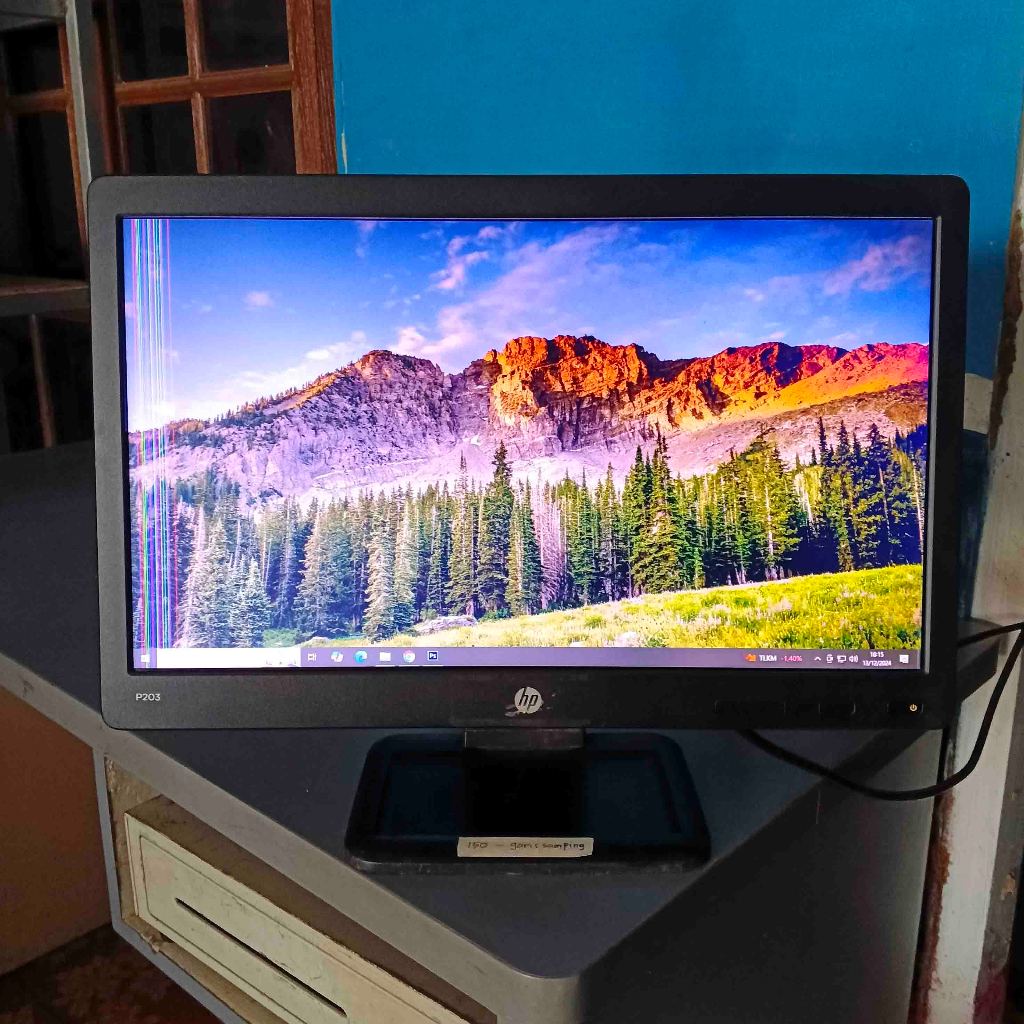 Jual Monitor Led Merk HP P203 Ukuran Layar 20 Inch Wide Kondisi Normal ...