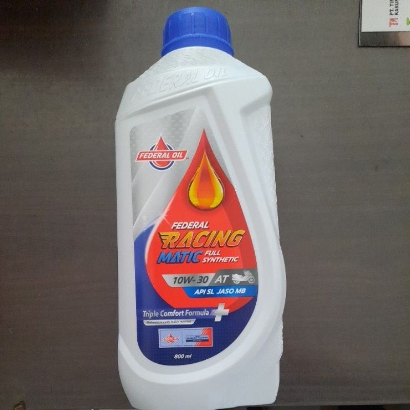 Jual Oli FEDERAL RACING MATIC 10W-30 0.8ltr Full Synthetic | Shopee ...