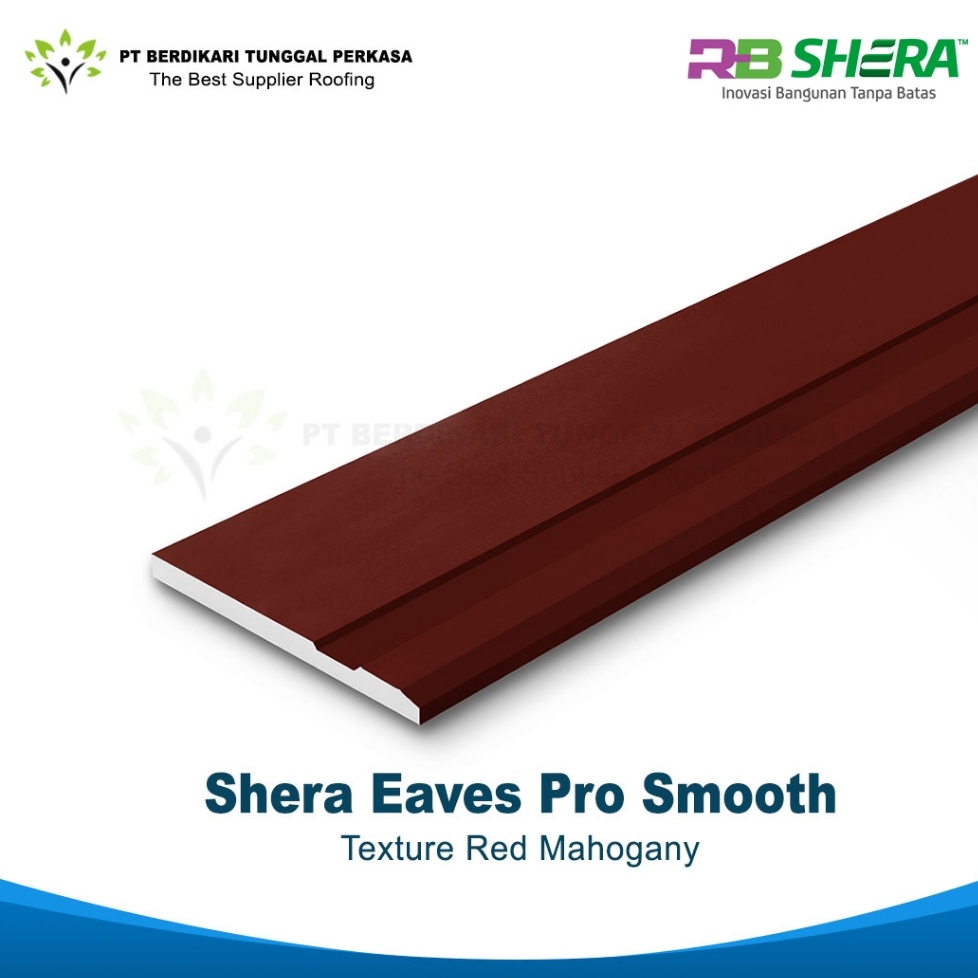Jual RB Shera Eaves Pro Smooth Red Mahogany / Artificial Wood / Papan ...