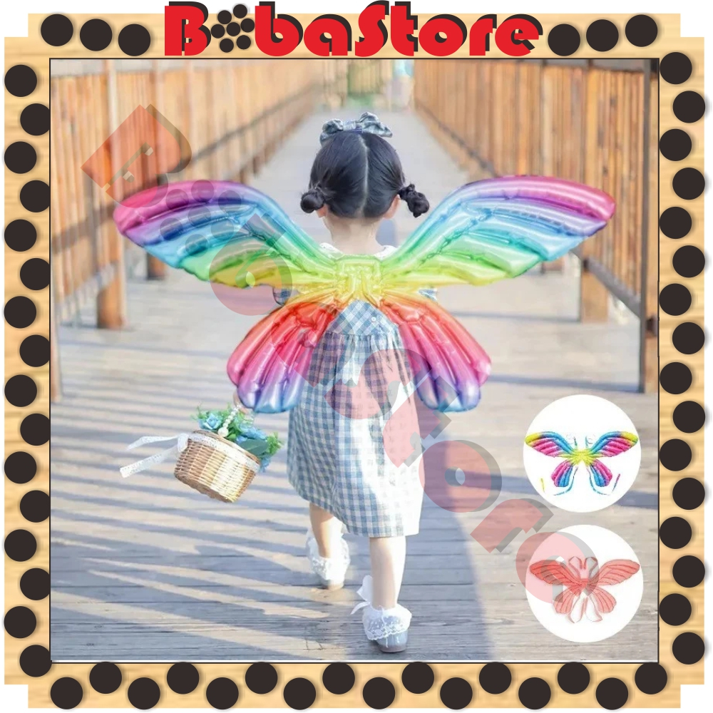 Jual ⭐Bobastore⭐ Balon Foil Sayap Kupu Sayap Kupu-Kupu Malaikat Mainan ...