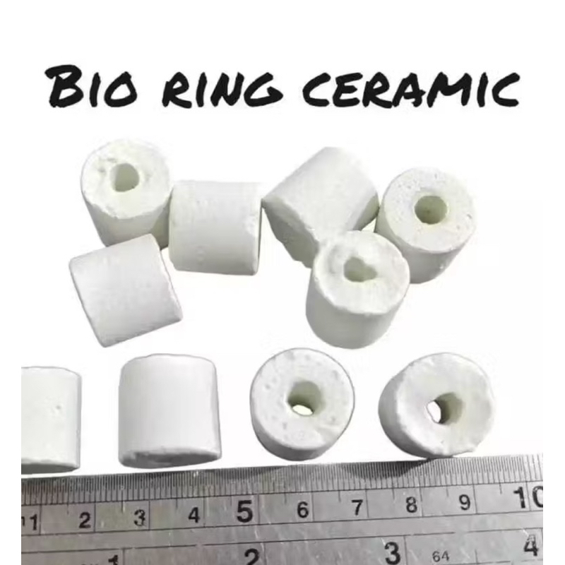 Jual MEDIA FILTER BIO RING KERAMIK 500 GR BIORING RUMAH BAKTERI MEDIA ...