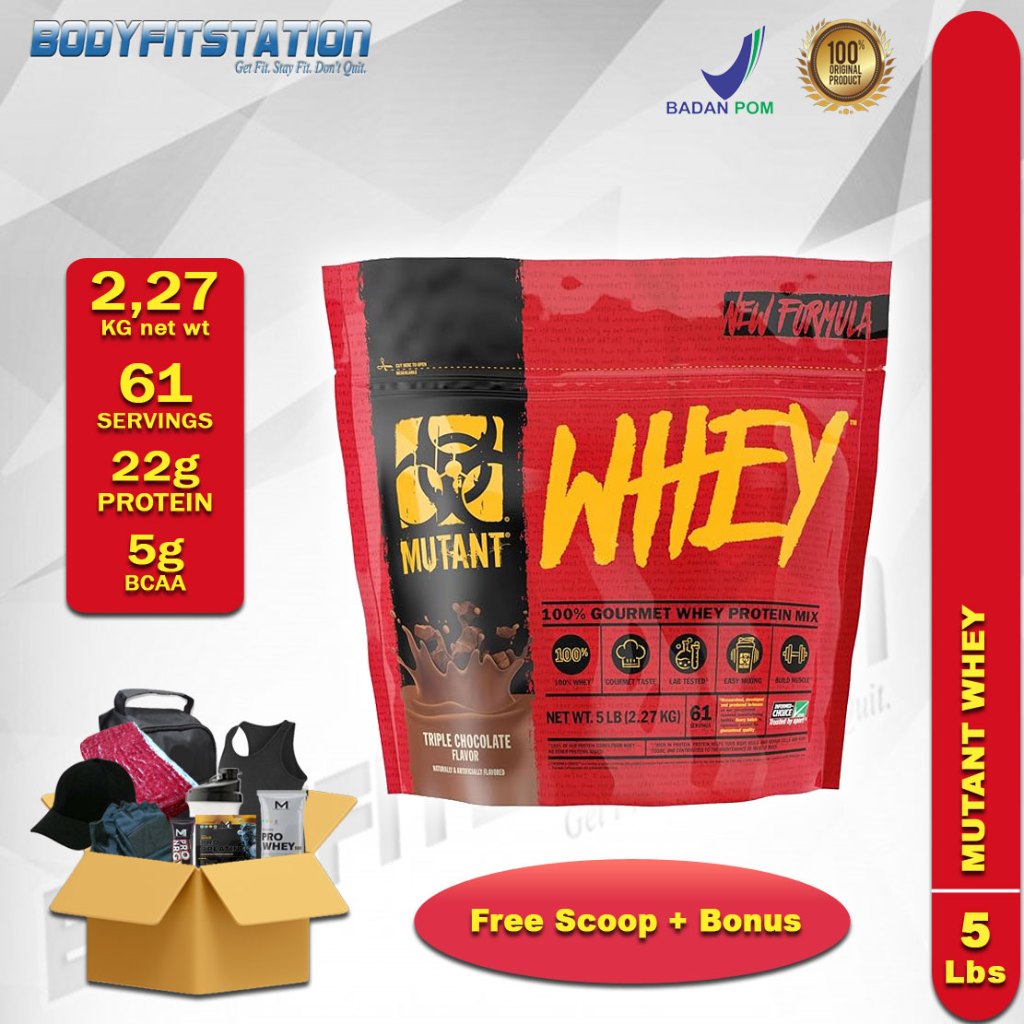 Jual Mutant Whey 5 Lbs 2,27 Kg - Susu Import Tinggi Protein Rendah ...