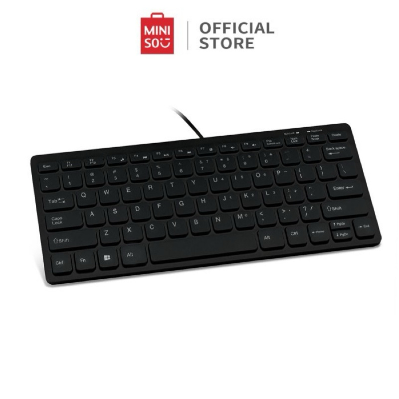 Jual Miniso Mini Wired Keyboard for Laptop Black/keyboard MK82 | Shopee ...