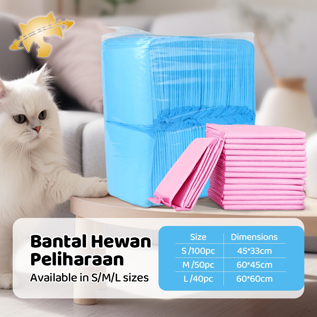 Jual 100PCS Paket Pad Pipis Kucing Anjing pet toliet Underpad Kucing ...