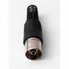 Jual Jack JEK SOKET SOCKET Antena TV PVC Hitam Plastik/ JANTAN DAN ...