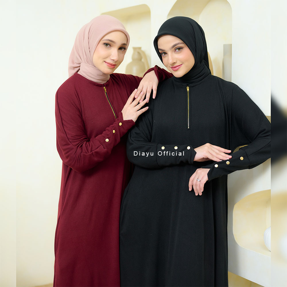Jual Abaya Knit Ori Tebal Premium By Diayu Gamis Umroh | Shopee Indonesia