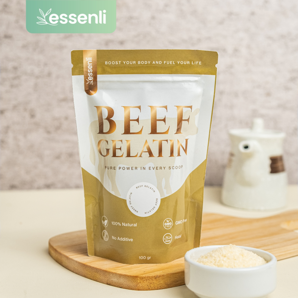 Jual ESSENLI Bubuk Gelatin Sapi Halal | Shopee Indonesia