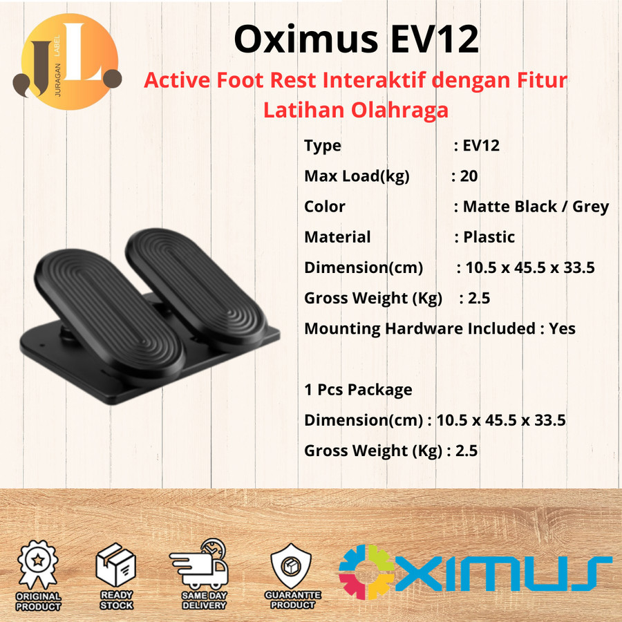 Jual Oximus EV12 Active Foot Rest Interaktif dengan Fitur Latihan ...