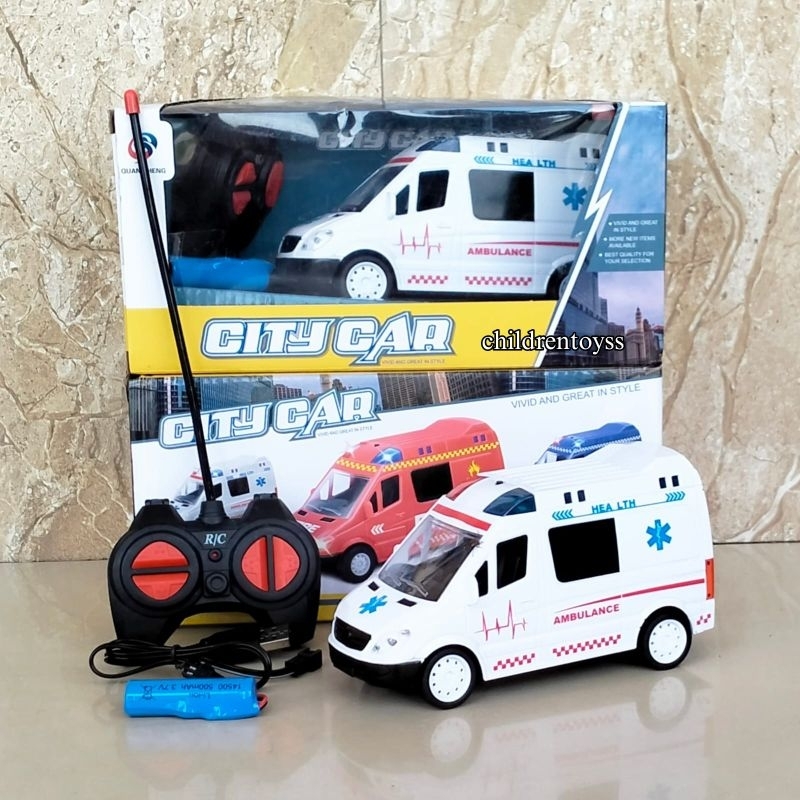 Jual Mainan Mobil Remote Control Ambulance City Car / Mainan Mobil Rc ...