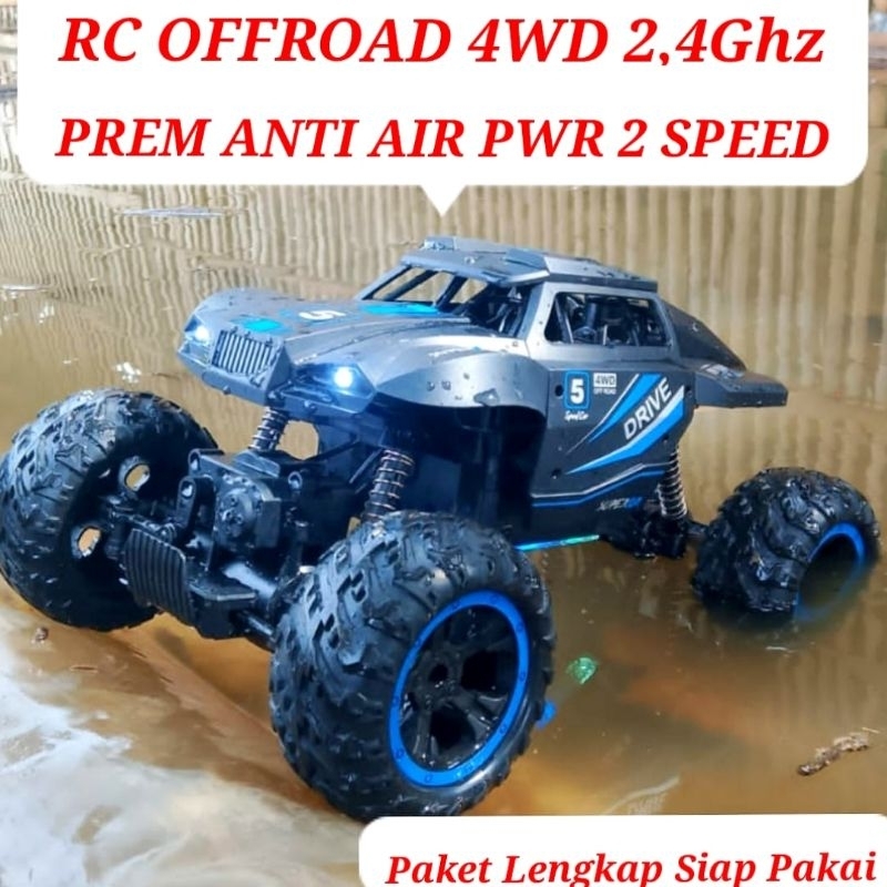 Jual MOBIL RC OFFROAD ANTI AIR 4WD PROPO 2 KECEPATAN EFEK SPRAY SPEED ...