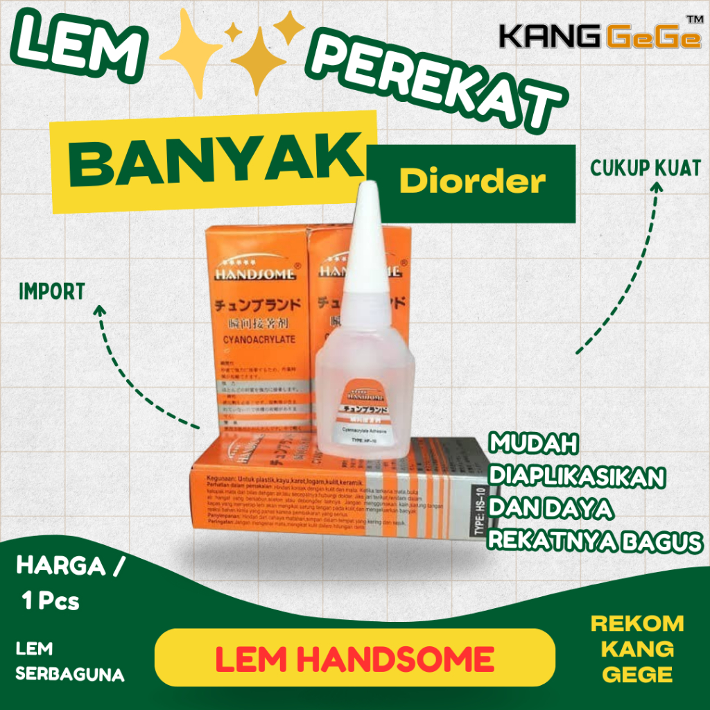 Jual Lem Handsome/Lem Korea Handsome/Lem Tetes/Lem Setan/Powerglue ...