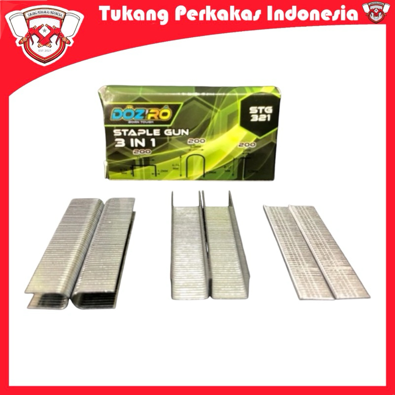 Jual Doziro Refill Staple Gun 3 in 1 Isi Staples Tembak 3 Way Gun ...