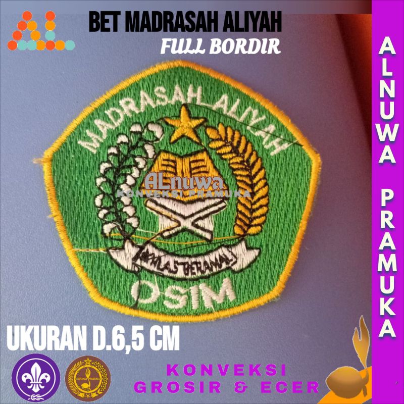 Jual Full Bordir Logo OSIM Bet Madrasah Aliyah | Shopee Indonesia