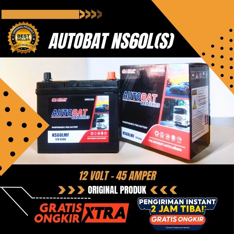 Jual AKI AUTOBAT NS60L dan NS60LS Grand Livina. Karimun. Honda CITY. Voxy 12V 45AH | Shopee ...