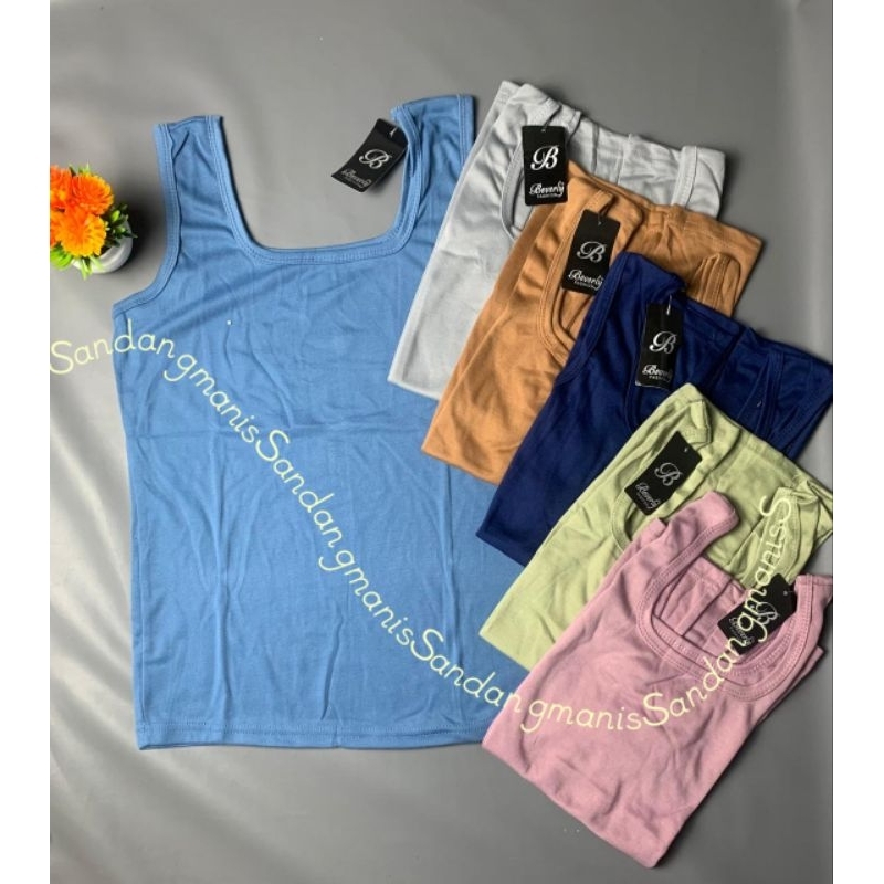 Jual Tangtop Tali besar / Tangtop jumbo / Tangtop Katun Premium ...