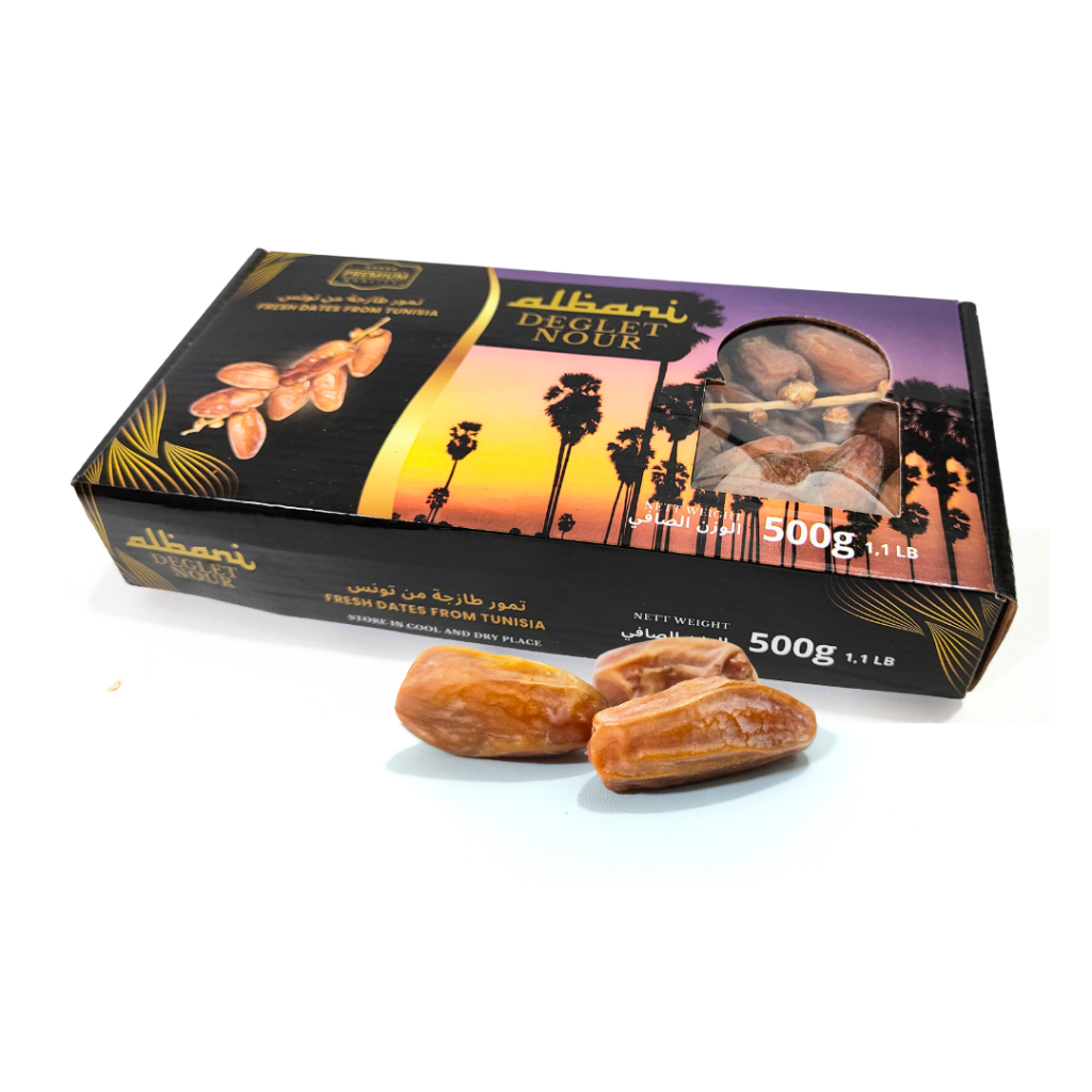 Jual Kurma Albani Tangkai Premium 500gr / Kurma Tangkai Deglet Nour ...