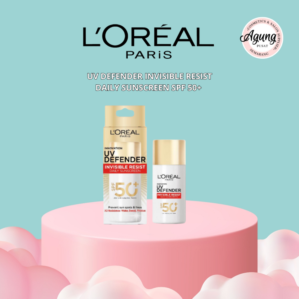 Jual L'OREAL UV DEFENDER INVISIBLE RESIST DAILY SUNSCREEN SPF 50 ...