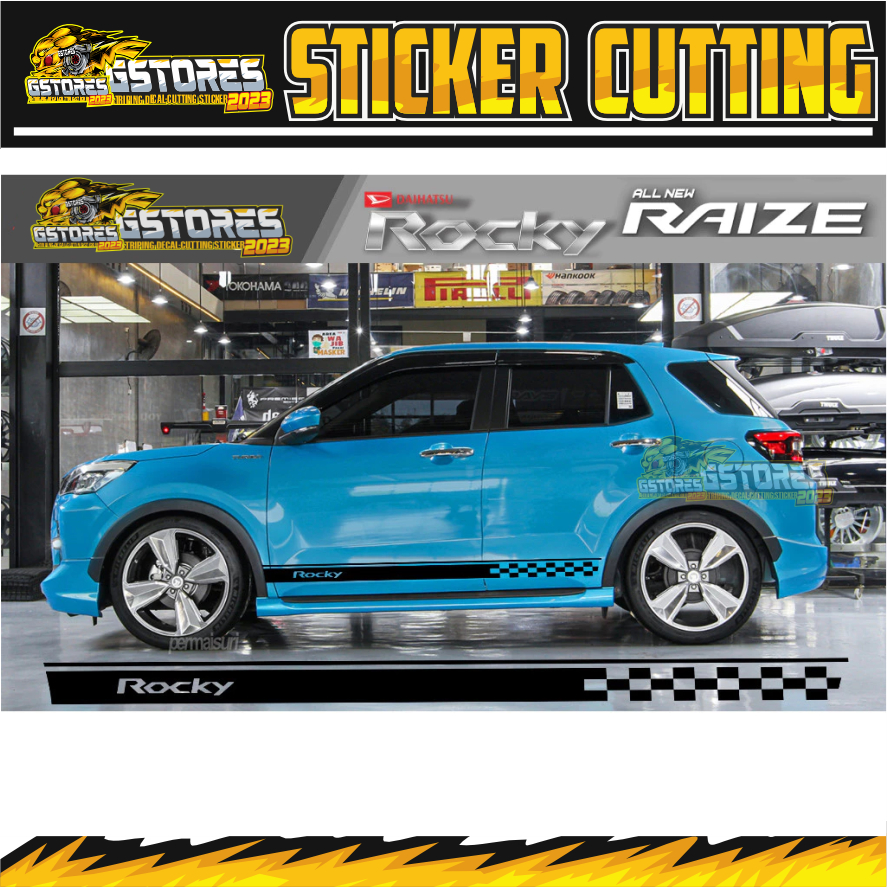 Jual STICKER TOYOTA RAIZE DAIHATSU ROCKY STIKER BODY SAMPING RAIZE ...