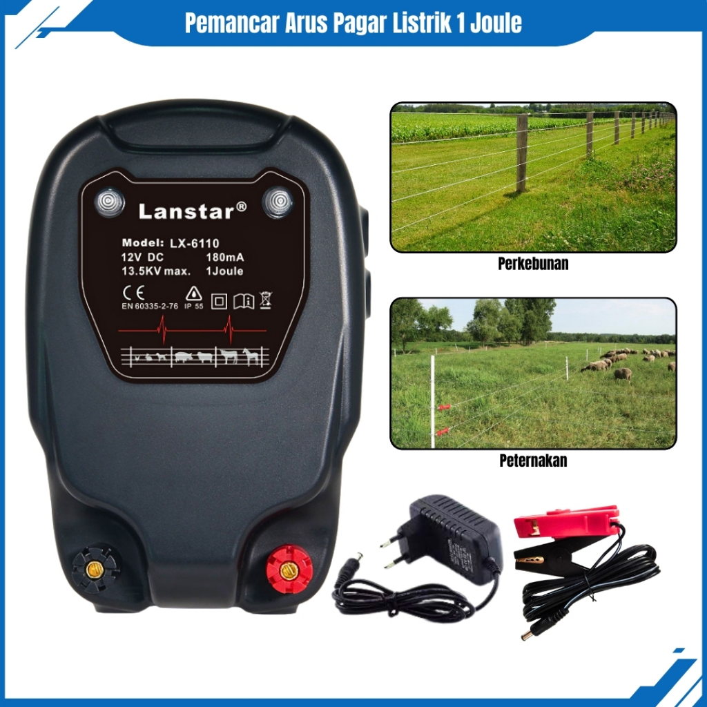 Jual Pagar Listrik 1 Joule / 2.5 Joule Electric Fence Pengaman Hewan ...