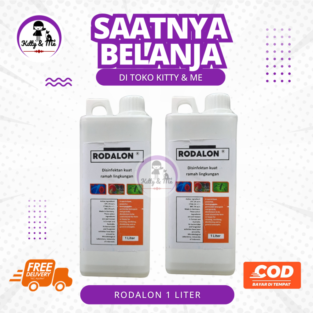 Jual RODALON 1 LITER - Disinfektan Pembasmi Virus Kuman Bakteri ...
