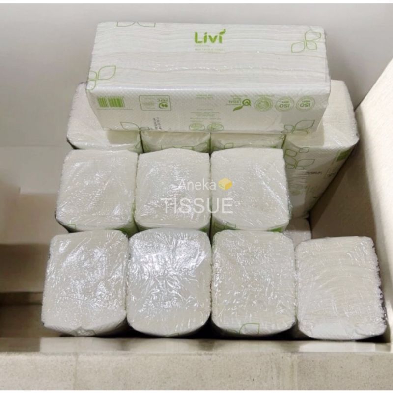 Jual Tissue LIVI Everyday Multifold per dus (24 Packs) / Tissue PULPIES ...