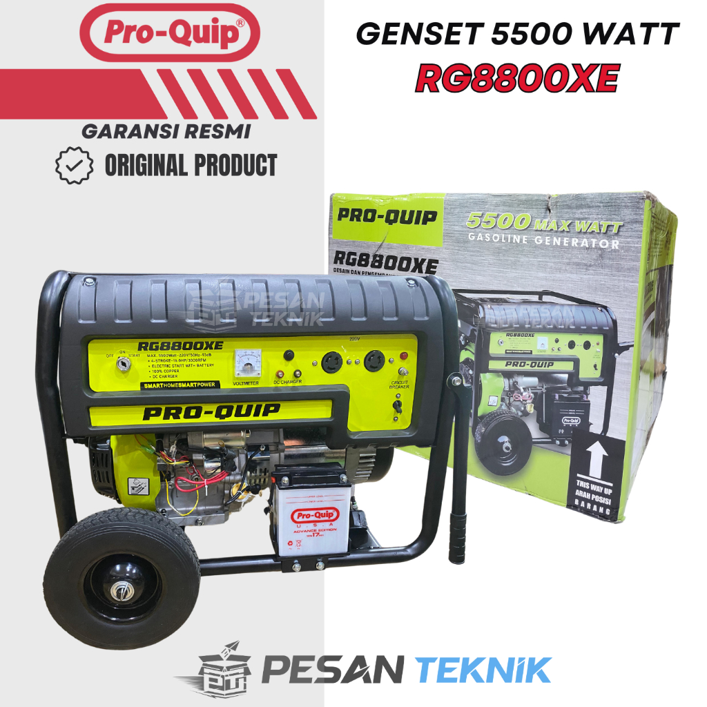 Jual Mesin genset 5500 watt Generator PROQUIP RG8800XE | Shopee Indonesia
