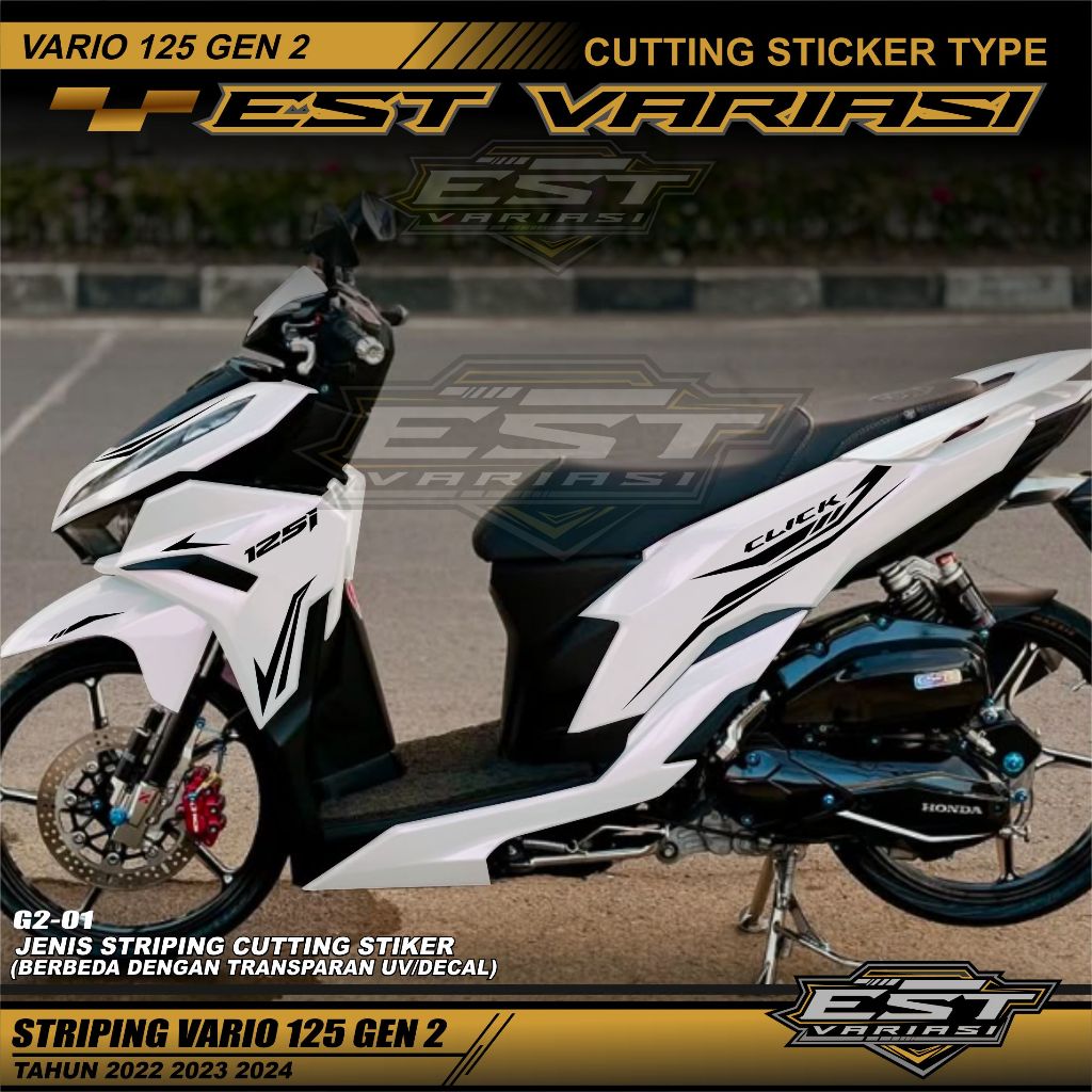 Jual STRIPING MOTOR HONDA VARIO 125/150 GEN 2 STRIPING VARIO 2023 2024 ...
