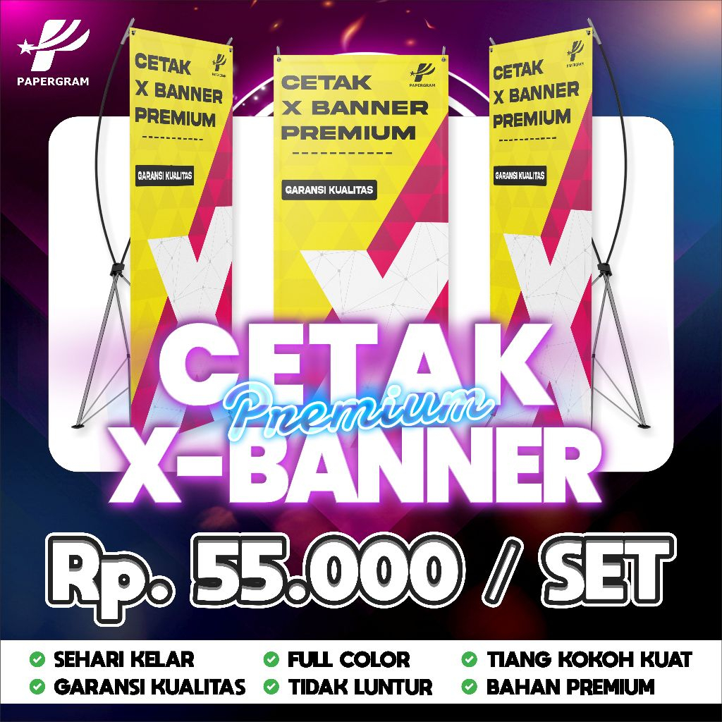 Jual CETAK X BANNER | CUSTOM X BANNER | Shopee Indonesia