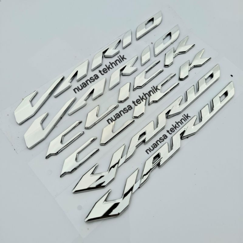 Jual 2 pcs Emblem Click bahan ABS Emblem VARIO Emblem Click Emblem ...