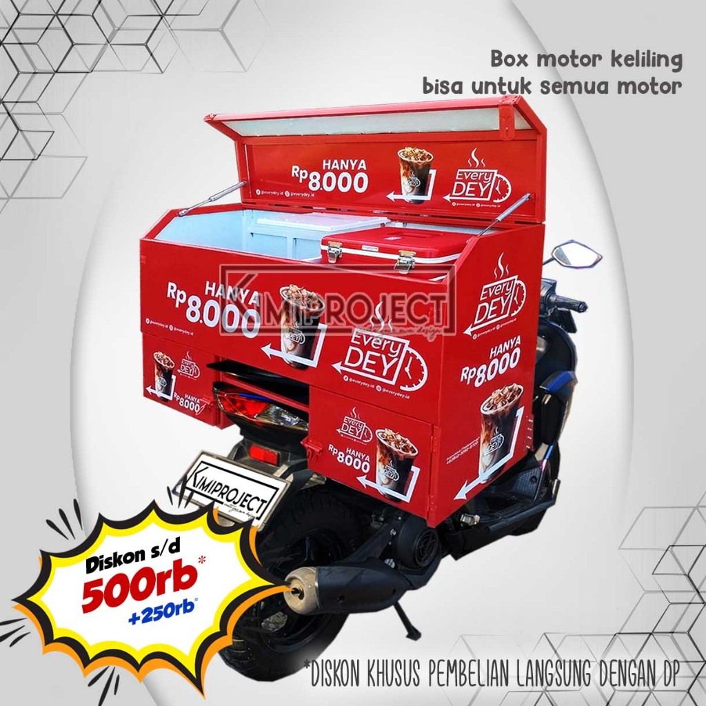 Jual boxx motor kopi keliling kekinian kuat kokoh tahan lama ukuran ...