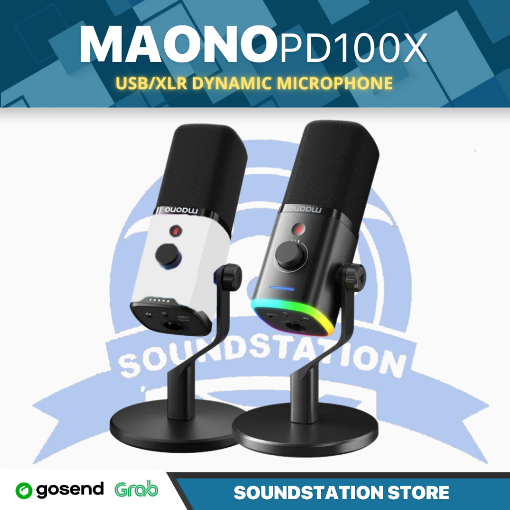 Jual MAONO PD100X USB/XLR Dynamic Microphone - Mic PD-100X Podcast ...